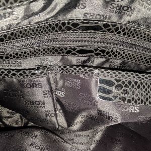 Michael Kors | Bags | Michael Kors Hamilton Python Embossed Leather ...